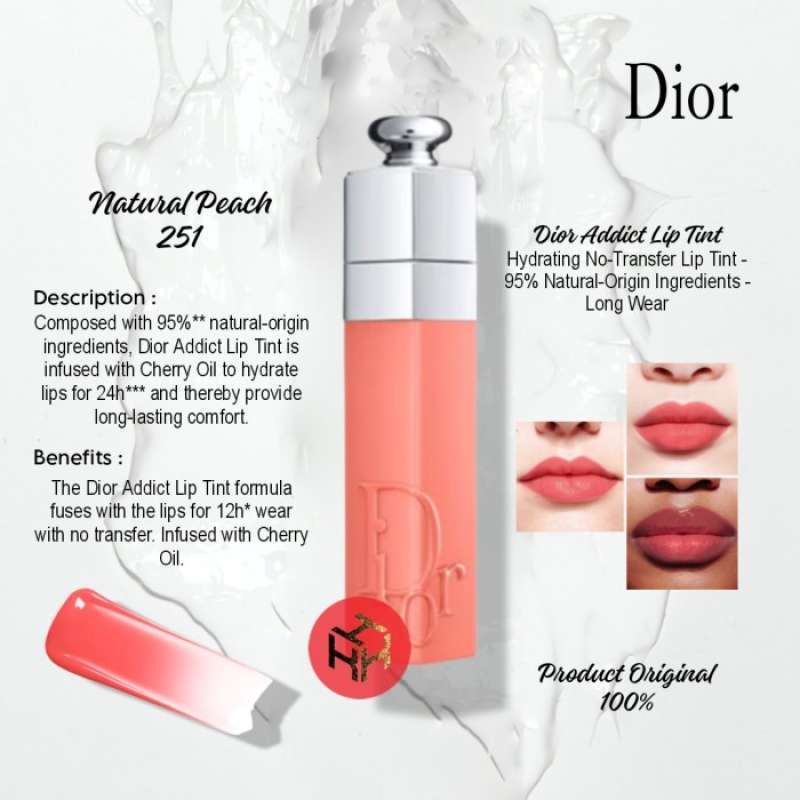 Jual Dior Lip Tint Natural Peach 251 Original Di Seller Wukong Store - Kebon Kacang, Kota ...