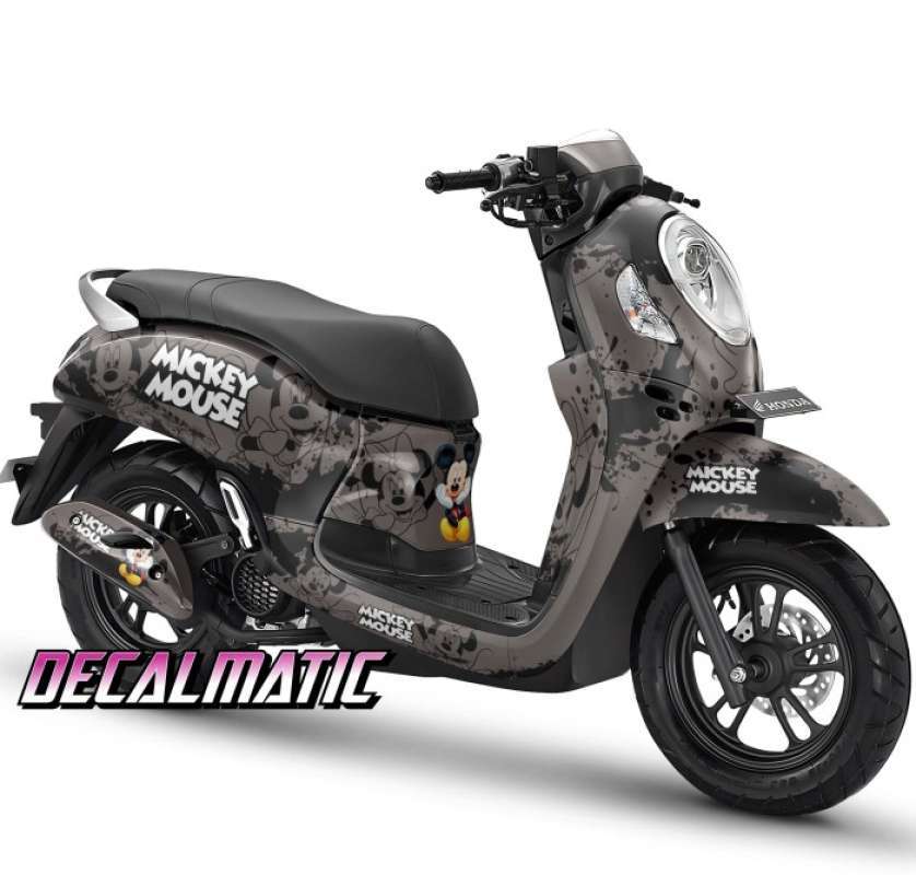 Jual Stiker Full Body + Dashboard Honda Scoopy 2012-20023 Mickey Mouse ...