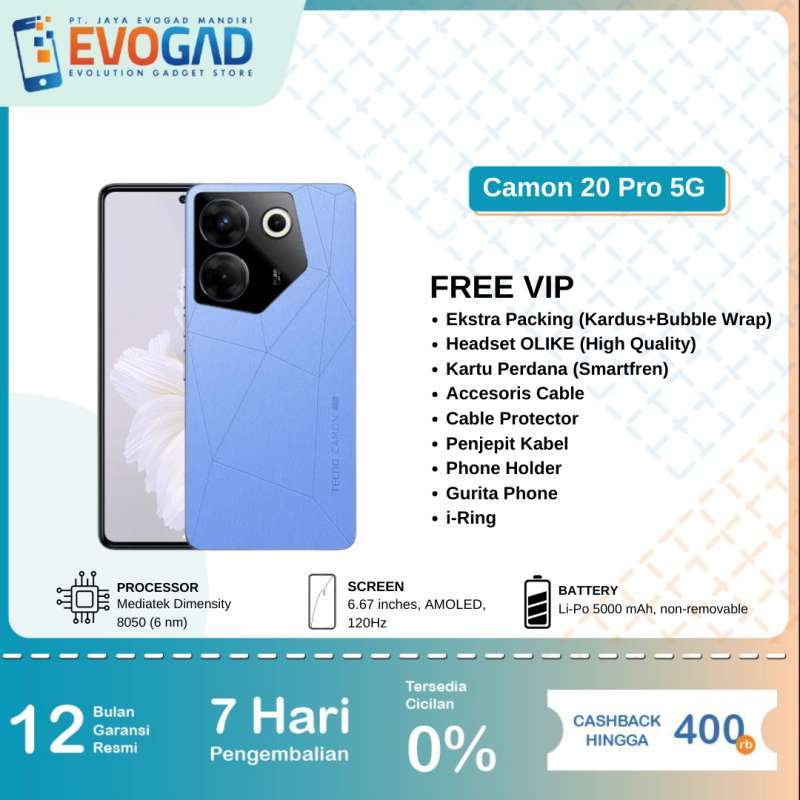 Harga Techno Camon 20 - Spesifikasi Terbaru Juli 2024 | Blibli