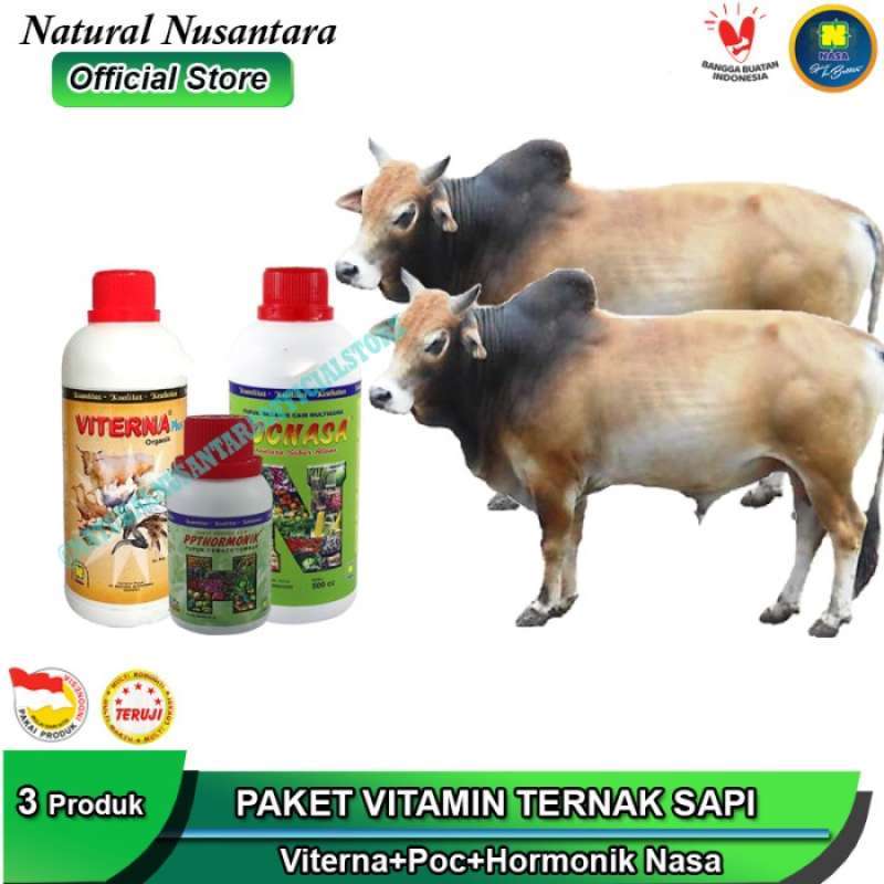 Jual Paket Vitamin Ternak Penggemukan Sapi Potong / Organik Nasa di ...