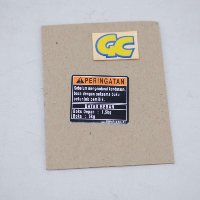 Jual Sticker Warning Box Nmax Original Yamaha di Seller YAMAHA GERBANG ...