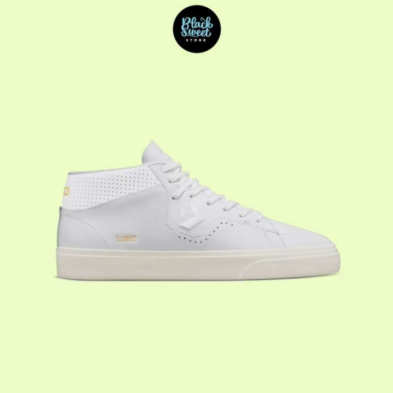 Promo SEPATU SNEAKERS CONVERSE LOUIE LOPEZ PRO MID MONO LEATHER WHITE ...