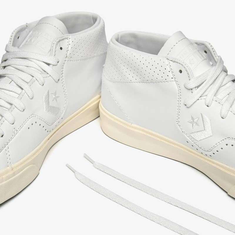 Promo SEPATU SNEAKERS CONVERSE LOUIE LOPEZ PRO MID MONO LEATHER WHITE ...