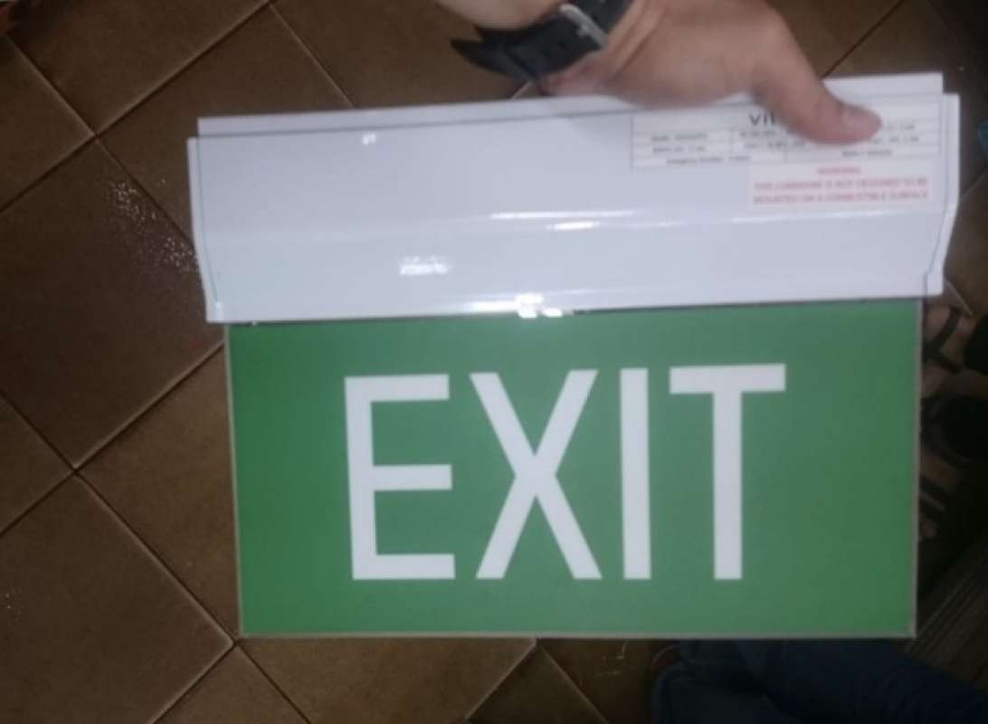 Promo Lampu Emergency Exit Lampu Exit Lampu Darurat Exit Sign Diskon 33 ...