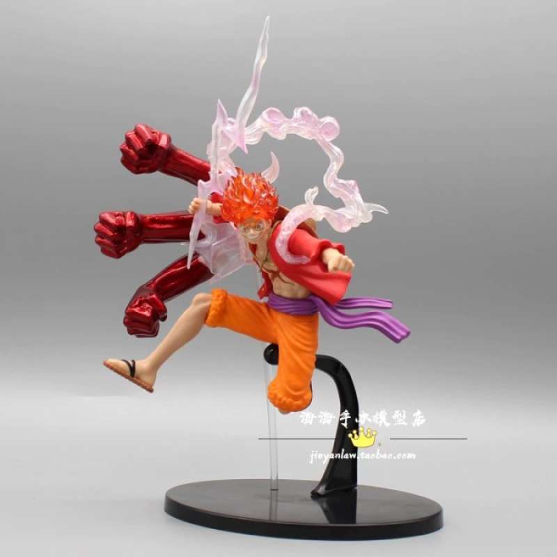 Promo Red Luffy gear 5 Sun God Nika Figure One Piece Box Gomu Gomu No ...