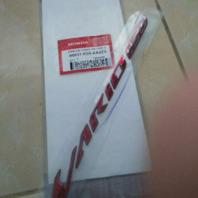 Promo Sticker Stiker Emblem Logo Tulisan Vario 150 Merah Ori Honda 1 ...