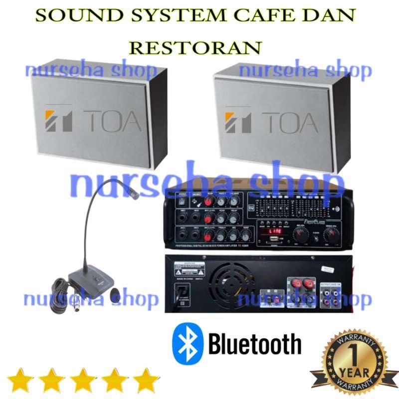 Jual Paket Sound System Cafe kafe dan restoran 2 unit speaker TOA ...