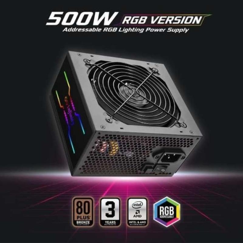 Promo PSU - Power Supply Infinity 500W with LED RGB - Striker 80 ...