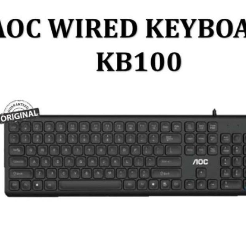 Jual AOC Office Keyboad Wired KB100 / KB-100 - Original Product di ...