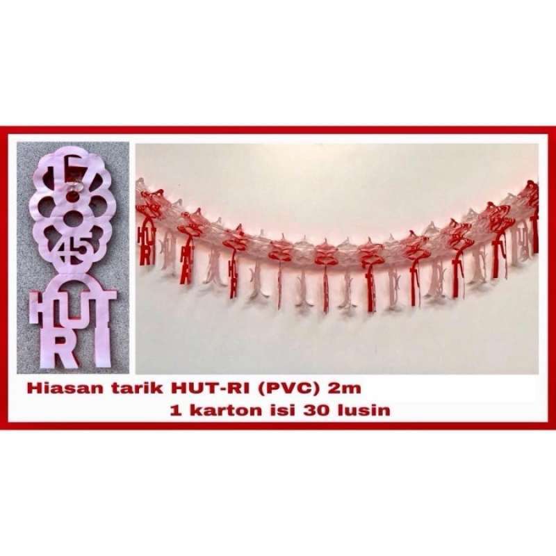 Promo Hiasan tarik dinding merah putih HUT RI hiasan 17 agustus 17an ...