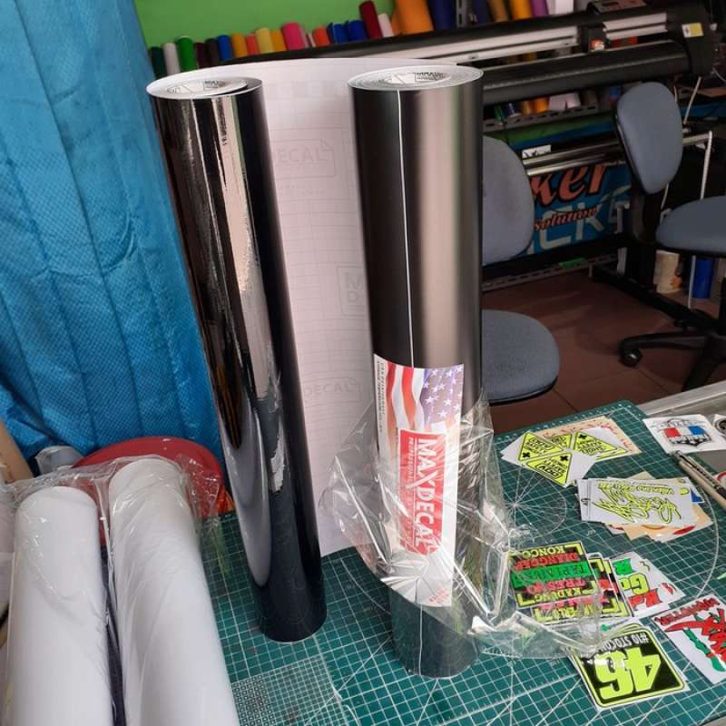 Promo Sticker Hitam Doff/glossy Maxdecal Max Decal - Doff Diskon 23% Di ...