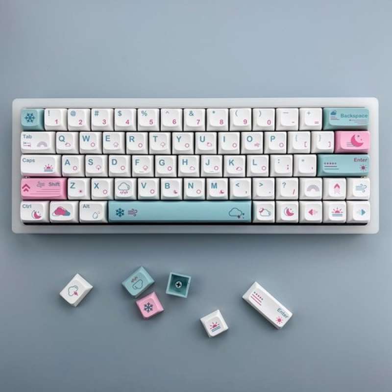 Promo KEYCAPS PBT WEATHER XDA PROFILE SUBLIM MECHANICAL KEYBOARD Diskon ...