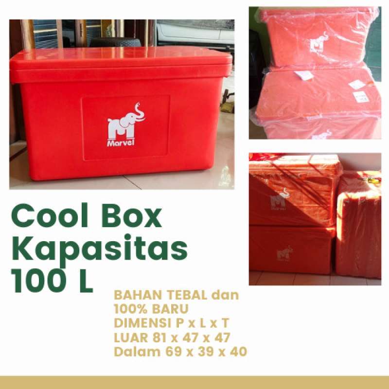 Jual Cooler Box Ice 100 Liter Marvel / Cool Box / Kotak Boks Tempat Es ...