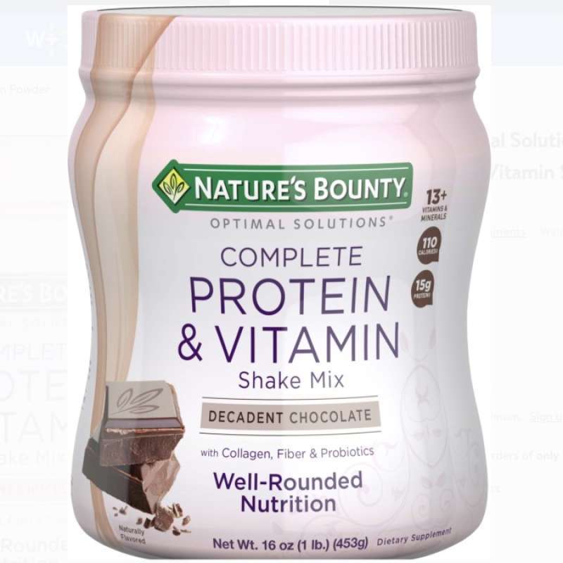 Promo [ori usa] nature's bounty complete protein shake & vitamin ...