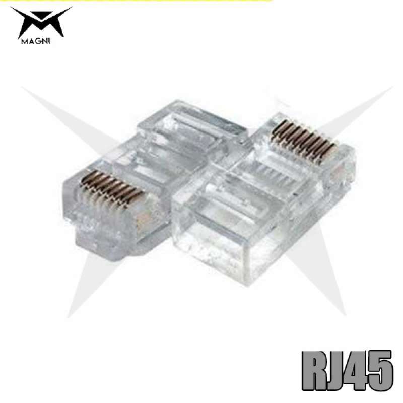 Jual Connector Rj45 Cat 5e Amp Sap Ethernet Konektor Utp Cat 5 Ecer ...