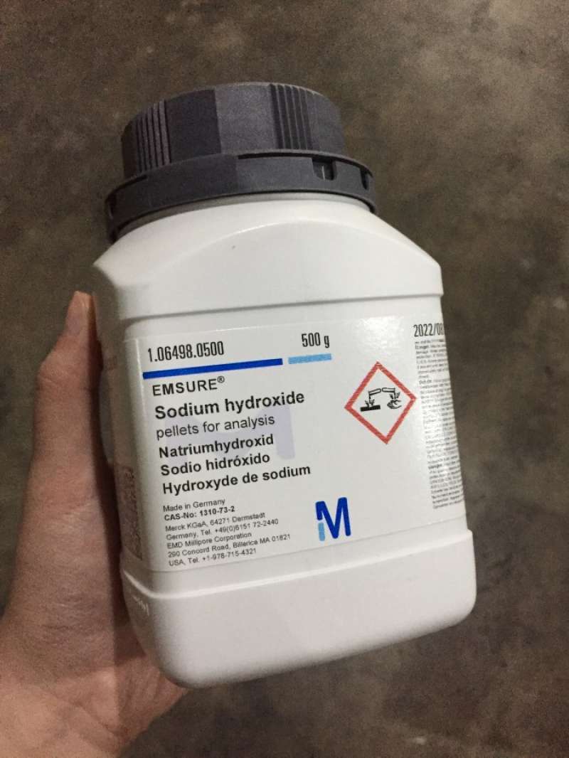 Jual Sodium Hydroxide/ Natrium Hydroxide/ Naoh, 500 Gr, Merck, 106498 ...
