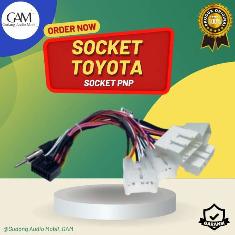 Promo SOKET PNP HEAD UNIT TOYOTA / KABEL PNP / SOCKET PNP TOYOTA Diskon 23% di Seller Mita ...