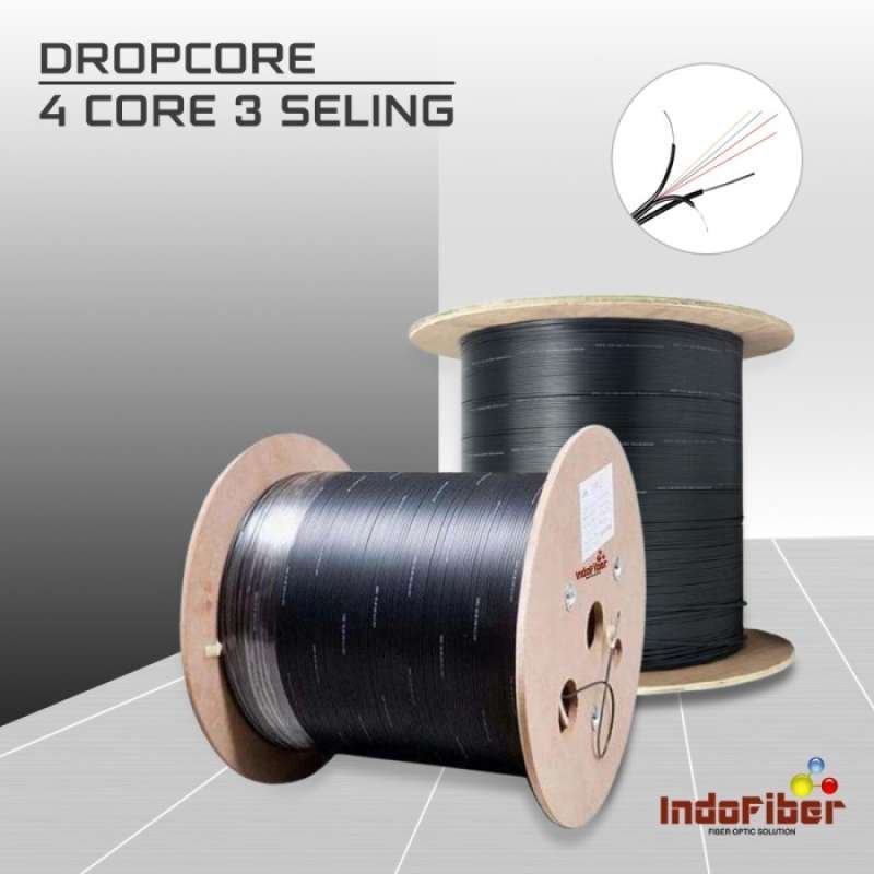 Promo Dropcore 4Core 3 Seling / Ftth Kabel 4 Core Indofiber Diskon 1% ...