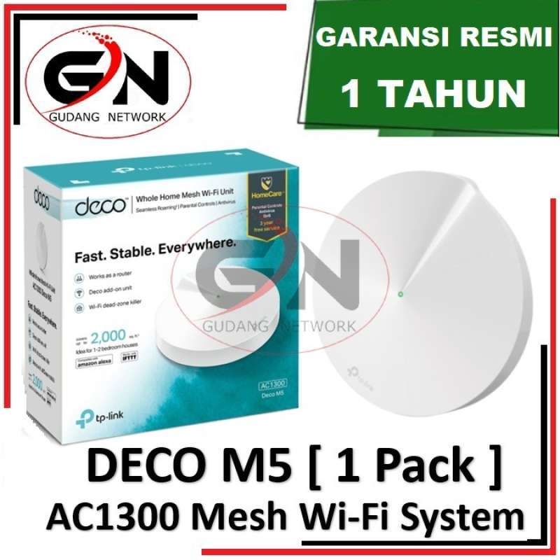 Promo Tp-Link Deco M5 (1 Pack) Ac1300 Whole-Home Mesh Wifi System Diskon 2% di Seller Caeraa ...