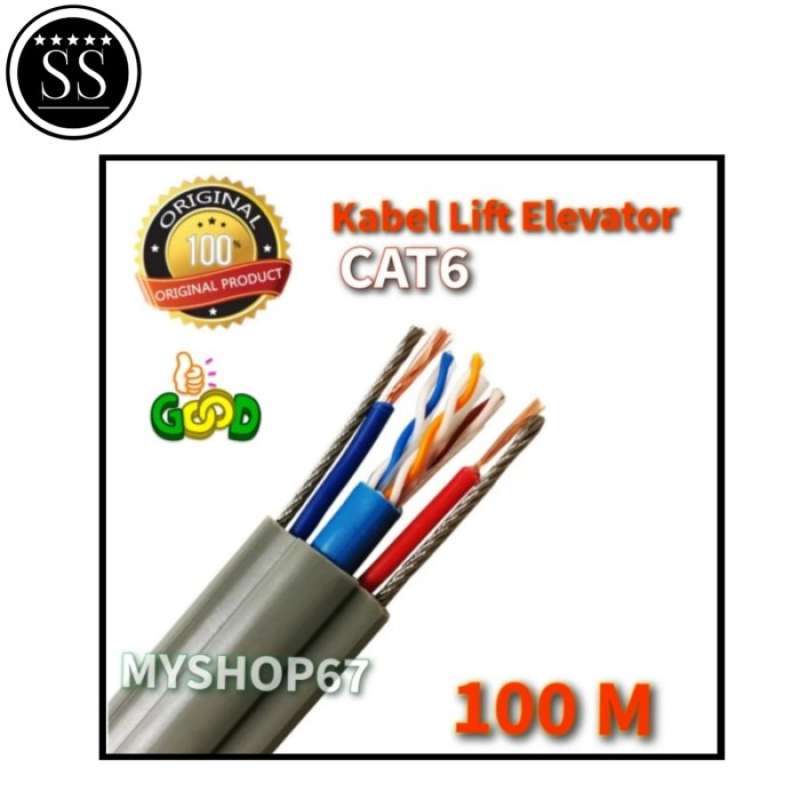 Promo Cable Lift Kabel Lift Elevator 100 Meter Cat6 Diskon 23% di ...