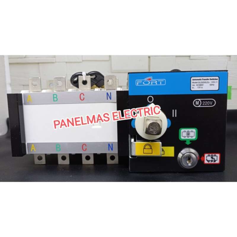 Promo Cos motorized FORT ATS 100A 4P Change Over Switch Panel GGLD-100/ ...