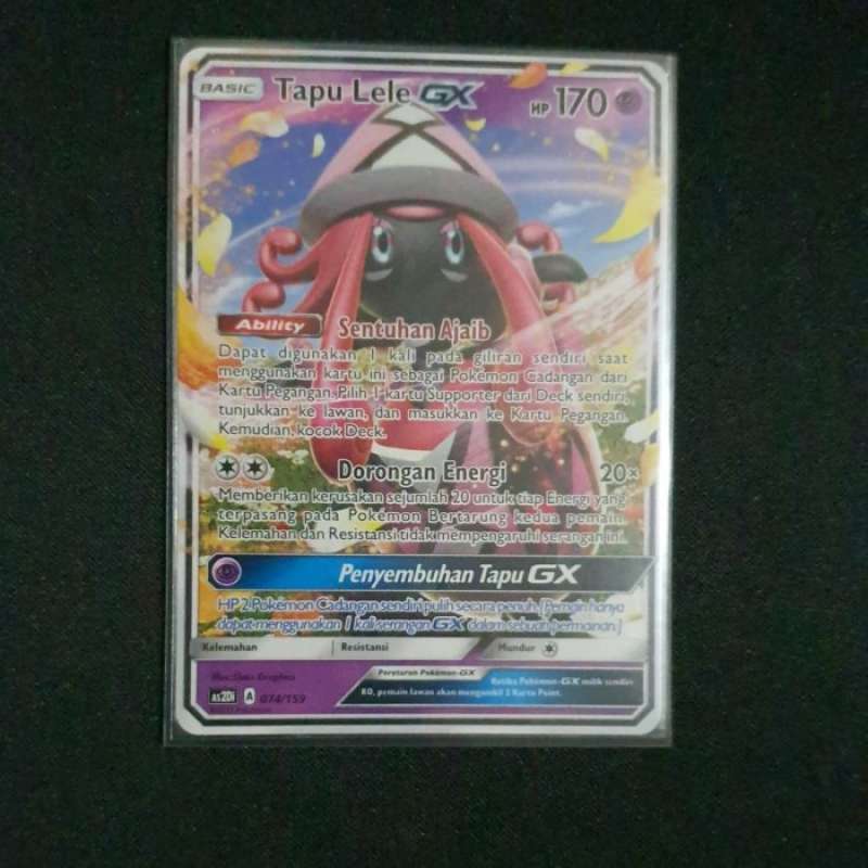 Promo Pokemon Indonesia Tapu Lele Gx Sd (starter Deck) (errata) Diskon ...