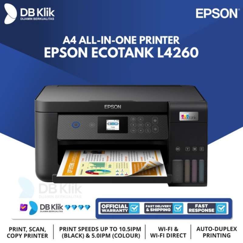 Promo Printer Epson Ecotank L4260 A4 All In One-Epson L4260 Ink Tank ...