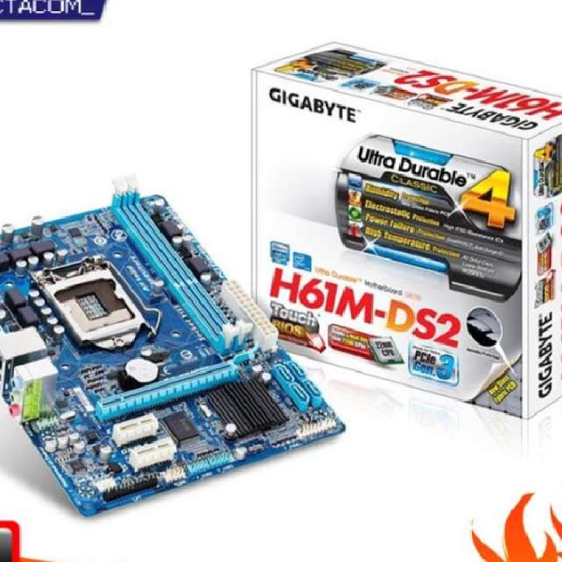 Promo Motherboard Gigabyte H61m-ds2 - Lga 1155 Ddr3 Diskon 23% Di ...