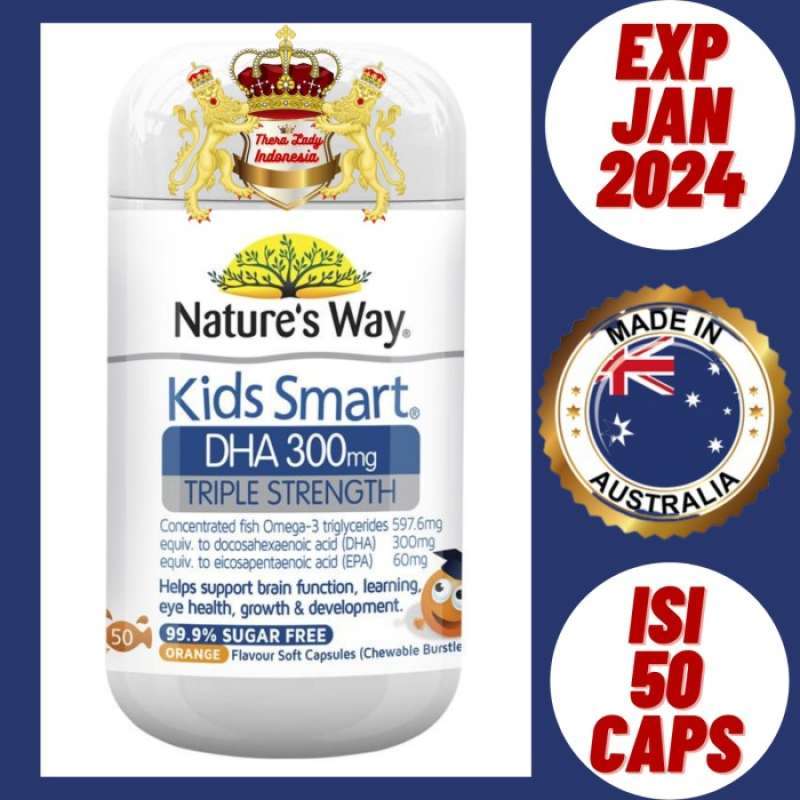 Promo Natureâ€™s Way Kids Smart Dha Triple Strength Burstlets 300mg 50s ...