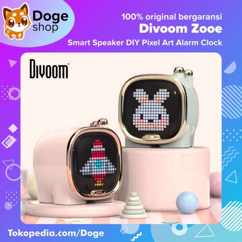 Jual Divoom Zooe Pixel Art Bluetooth Speaker LED alt. Ditoo Plus ...