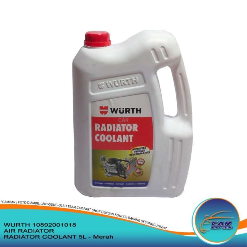 Promo Air Radiator Wurth Radiator Coolant 5L Merah Diskon 23% di Seller ...