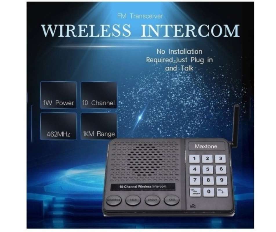 Promo Interkom Intercom Interphone Aiphone Wireless Wireles Maxtone 10 ...
