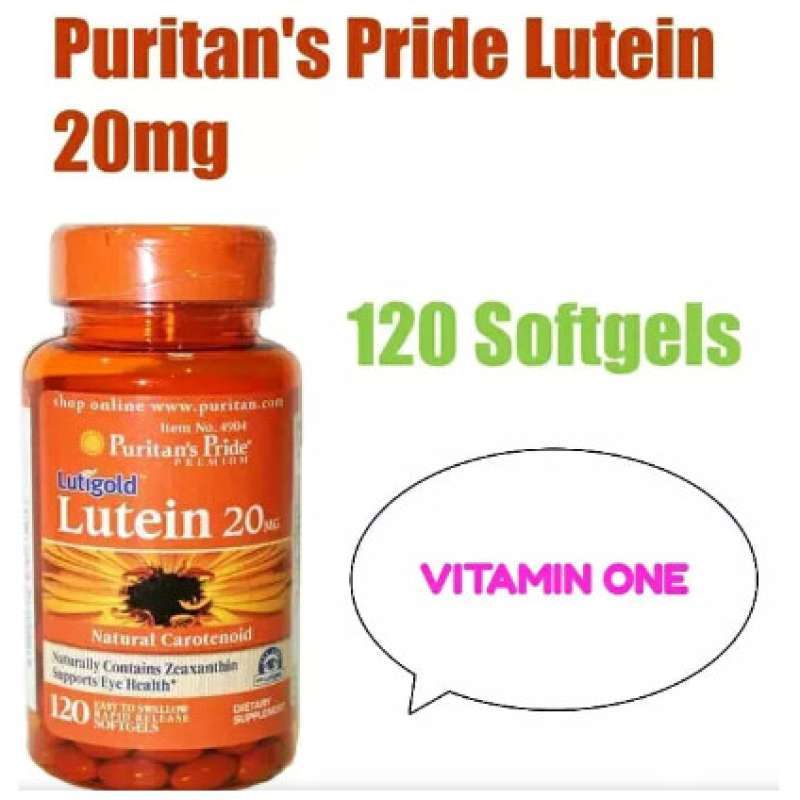 Promo Puritan Pride Lutein 40|20 Mg With Zeaxanthin Isi 120 Softgels ...
