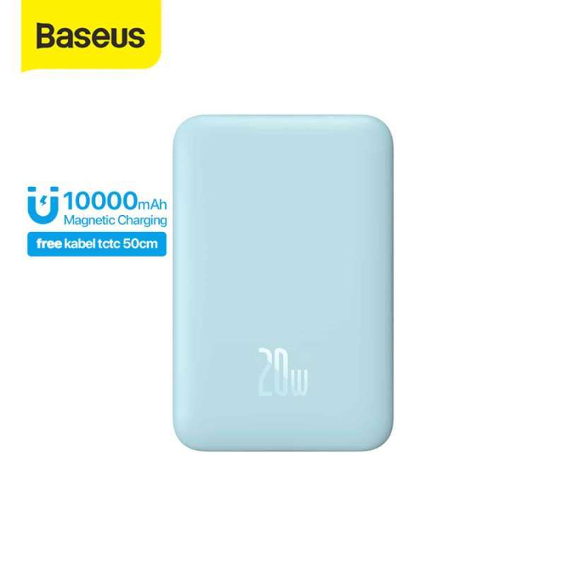 Promo BASEUS POWER BANK WIRELESS MAGNETIC MAGSAFE 20W FAST CHARGING 10000MAH Diskon 23% di ...