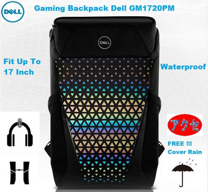 Jual Gaming Backpack Dell GM1720PM Fit Up 17 Inch Original Free Rain ...
