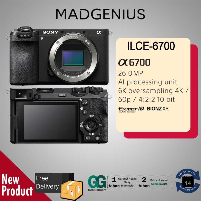 Jual SONY Original A6700 / ILCE-6700 / Kamera Mirrorless APS-C E-mount Premium Alpha A6700 Body ...