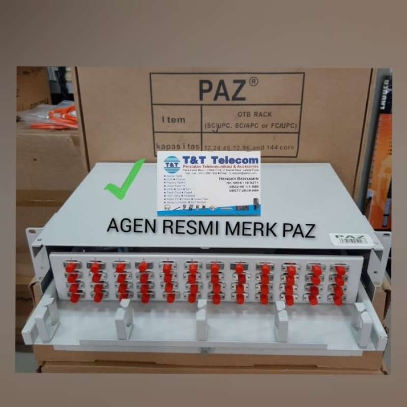 Promo Paz Odf Otb Rack 48 Core Adaptor Fc Fiber Optik Pas Diskon 23% Di ...