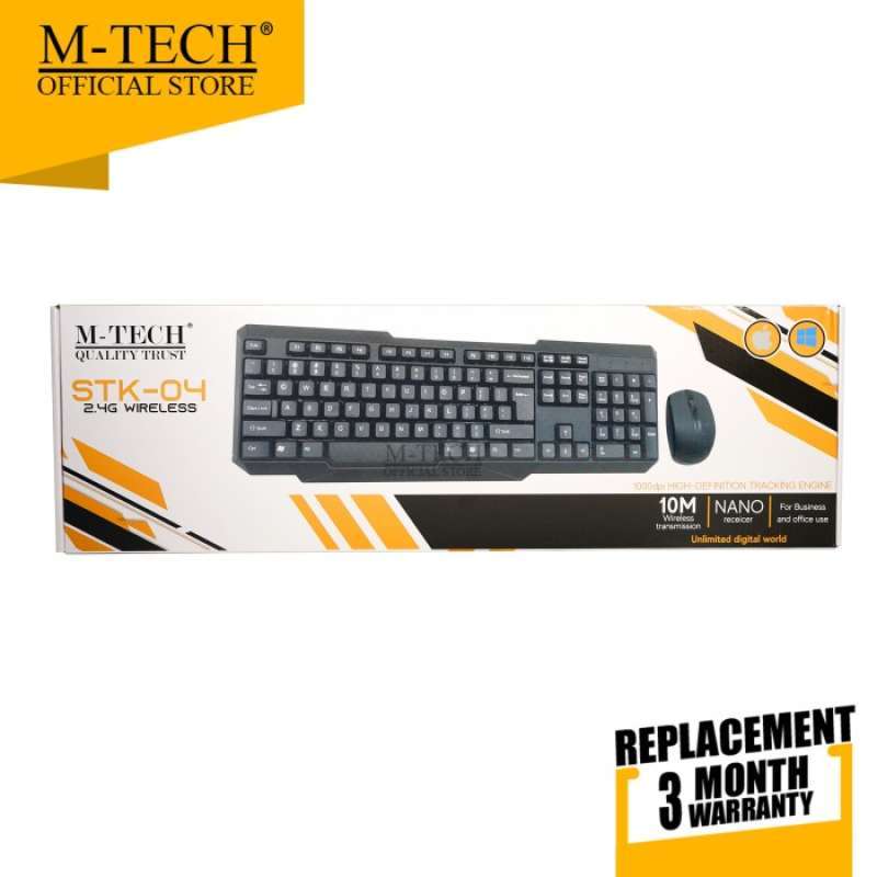 Jual M-tech Original Keyboard Combo Mouse Wireless Stk-04 Di Seller ...