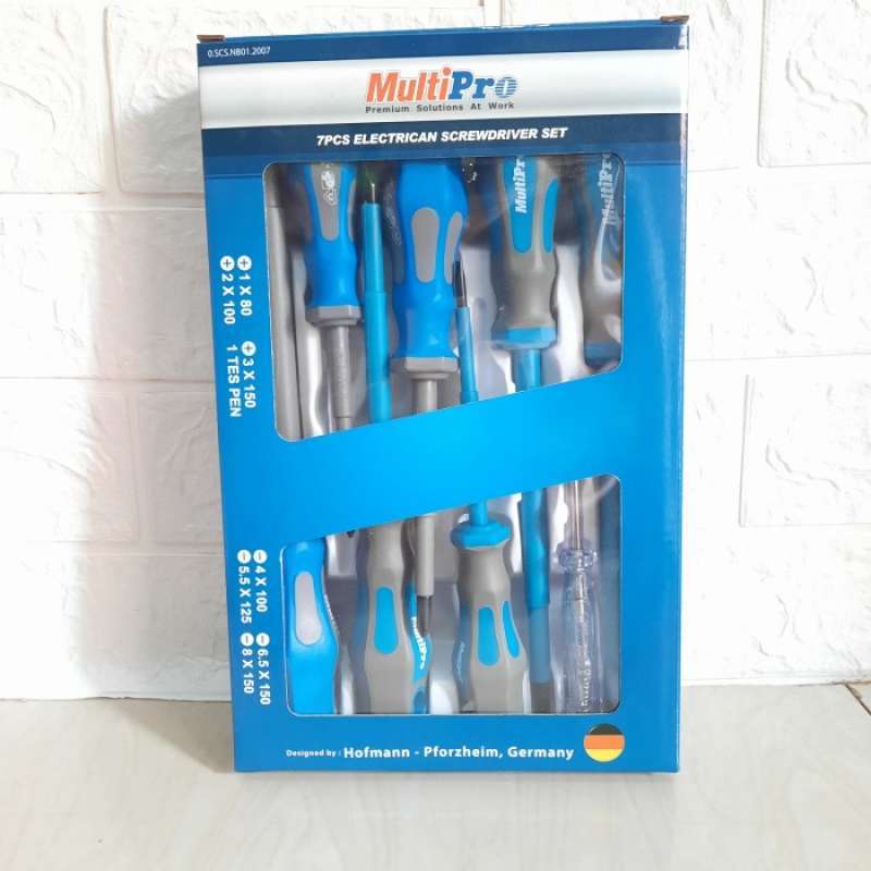 Promo Multipro Obeng Listrik Multipro 7 Pcs Gagang Karet Diskon 26% Di ...