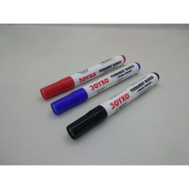 Jual Permanent Marker Pm-17-19 Merk Joyko (blue, Black, Red) - Hitam Di ...