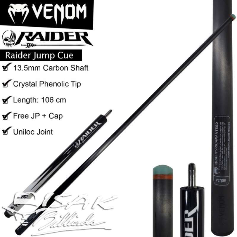 Jual Venom Carbon Jump Cue Raider 13.5mm Stick Bola Lompat Billiard ...