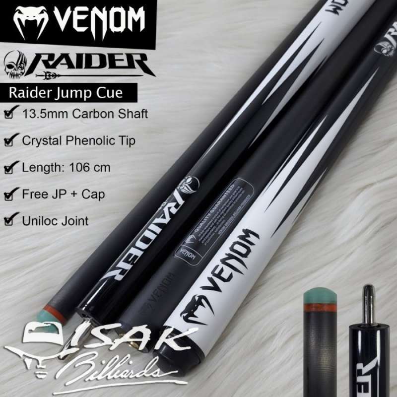 Jual Venom Carbon Jump Cue Raider 13.5mm Stick Bola Lompat Billiard ...
