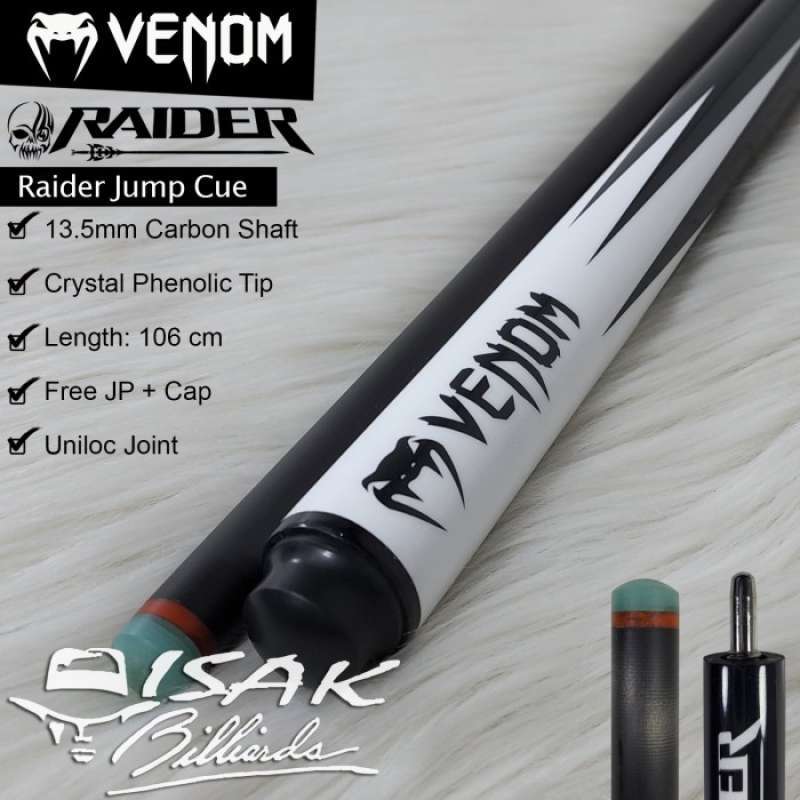 Jual Venom Carbon Jump Cue Raider 13.5mm Stick Bola Lompat Billiard ...