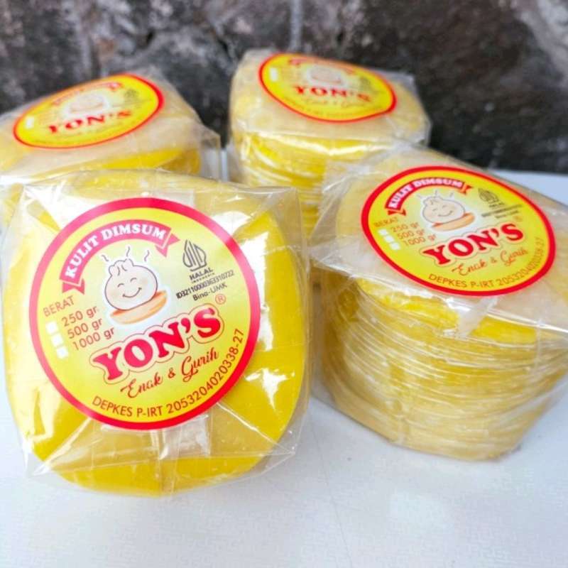 Jual Yon's Kulit Pangsit/Dimsum Beku/Frozen Kemasan Ekonomis Halal di Seller Moojok Lestari ...