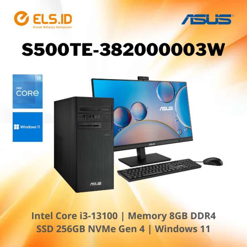 Promo Asus Desktop S500te Intel Core I3-13100 8gb Ssd 256gb W11 Diskon ...