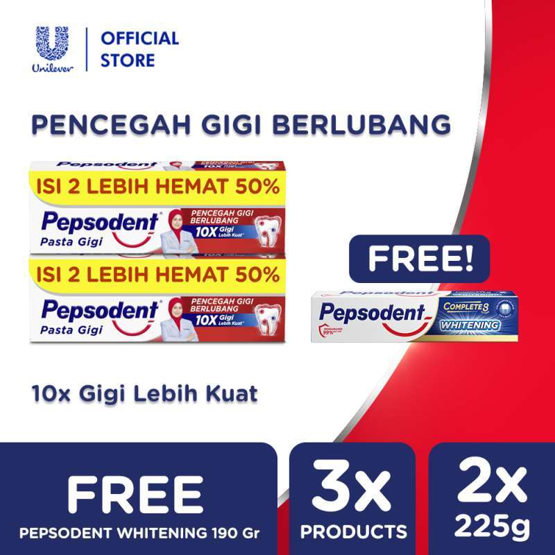 Promo Buy 2 Pepsodent Pencegah Gigi Berlubang With Mikrokalsium Pasta ...