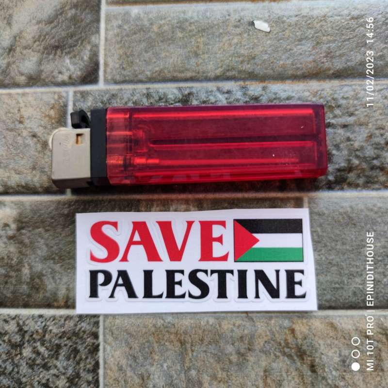 Jual Stiker Dukungan Palestina Save Free Palestine Stand for Gaza Print ...