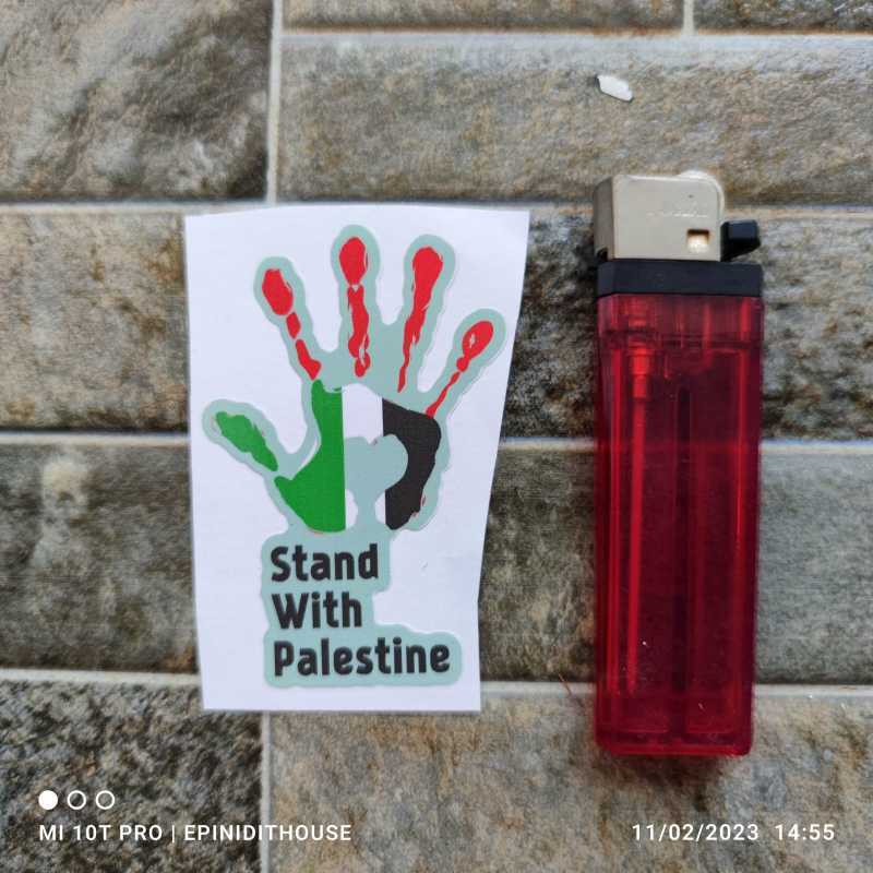 Jual Stiker Dukungan Palestina Save Free Palestine Stand for Gaza Print ...