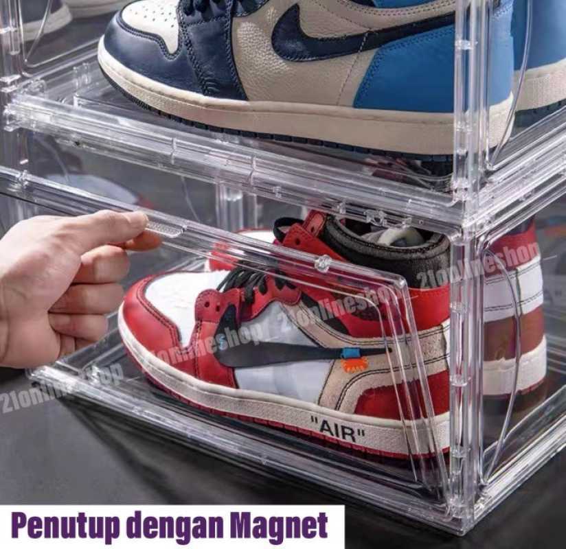 Jual Dimple Store Shoe Box Full Acrylic Kotak Sepatu Akrilik Box Sepatu ...