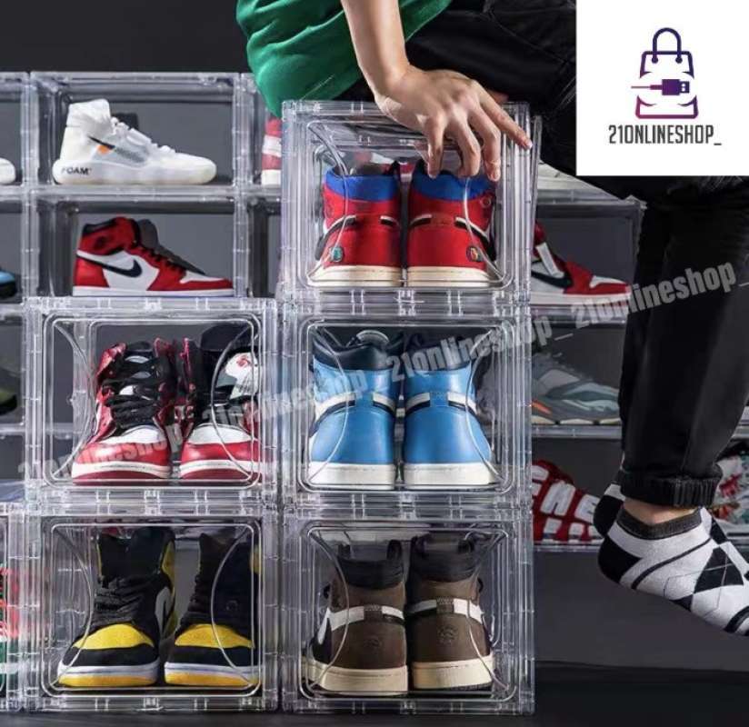 Jual Dimple Store Shoe Box Full Acrylic Kotak Sepatu Akrilik Box Sepatu ...